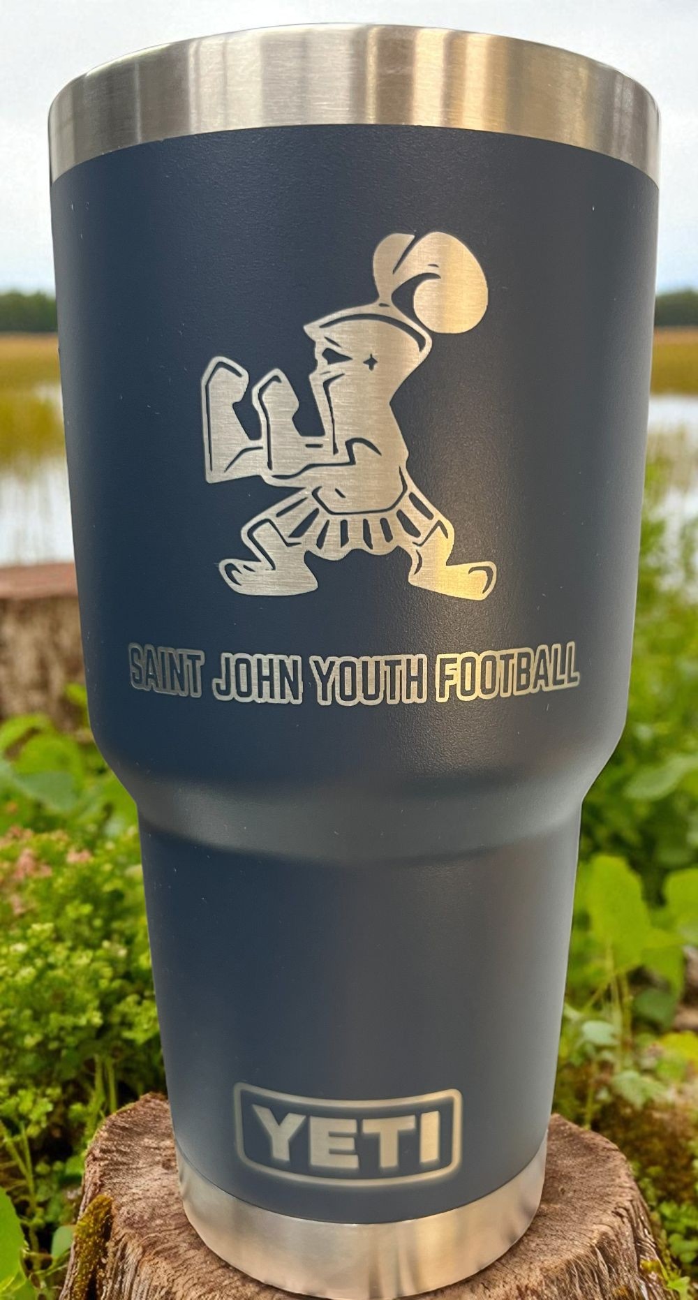 Laser Engraved YETI Tumblers for Youth Football - Workman's Custom Design